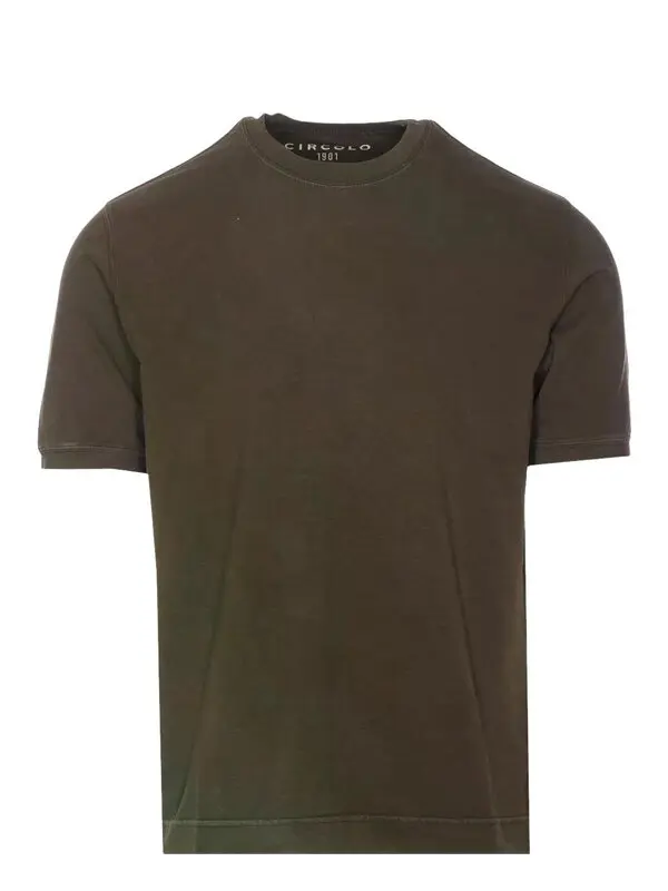 CIRCOLO 1901 Crew-neck Short-sleeve T-shirt - Green