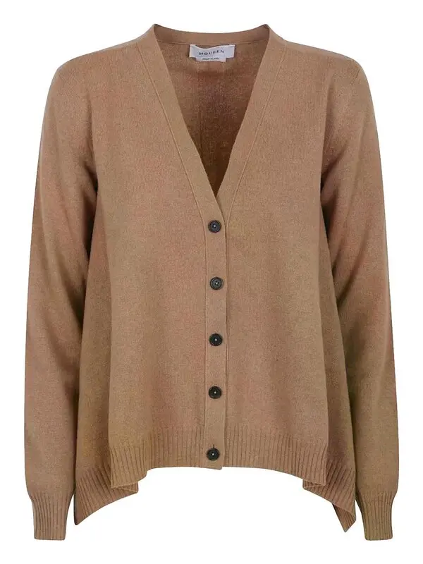 Alexander McQueen Cashmere Buttoned Cardigan - Brown