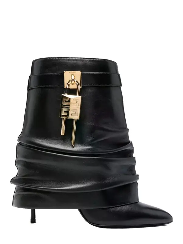 Givenchy 95mm Shark Lock Boots - Black