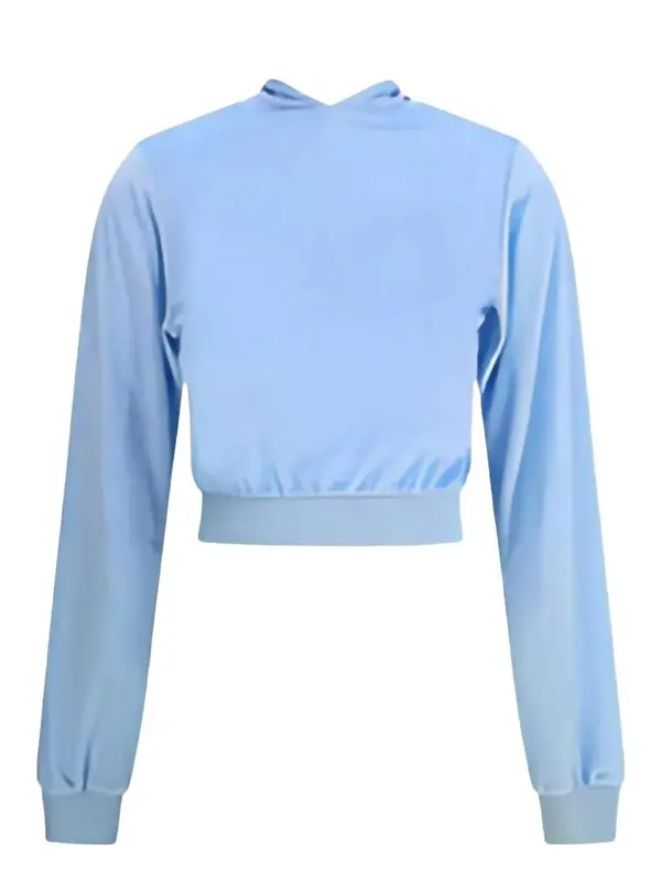 Balenciaga Tie-detail Zip-up Top - Blue