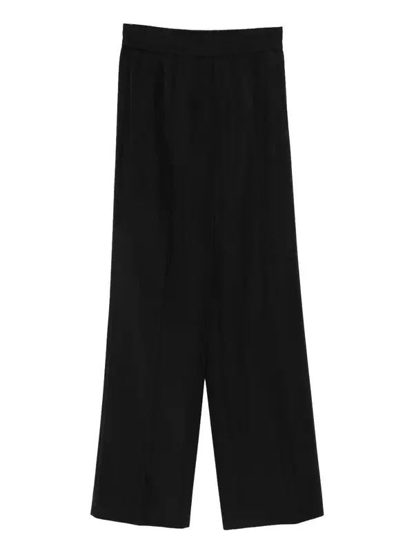 Dolce & Gabbana Elastic-waist Straight Trousers - Black