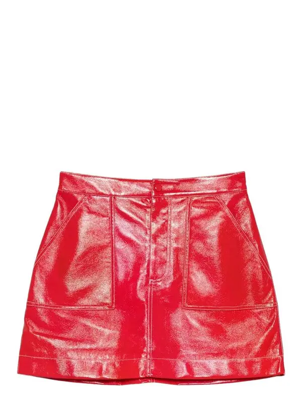 BELLEROSE Straight Hem Skirt - Red