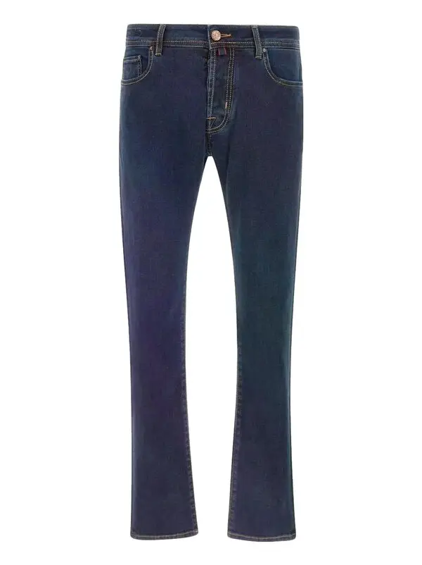 Jacob Cohen Logo-patch Jeans - Blue