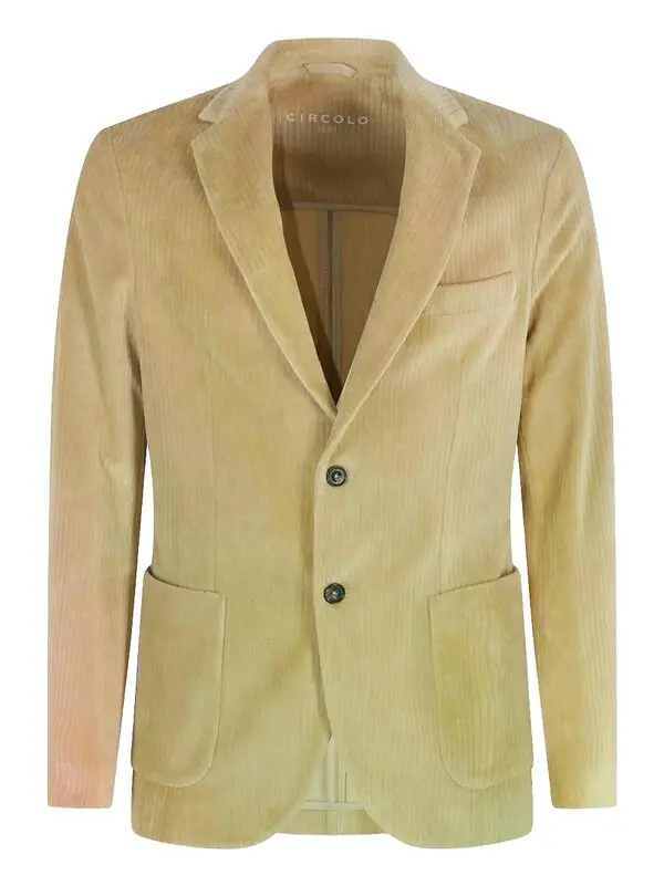CIRCOLO 1901 Corduroy Cotton Blazer - Neutrals