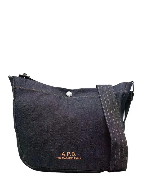 A.p.c. Denim Shoulder Bag - Blue