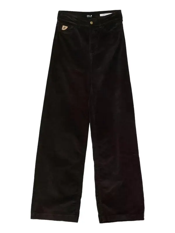 LOIS Corduroy Wide-leg Trousers - Brown