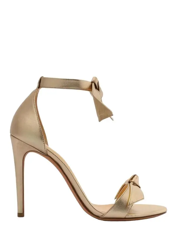 ALEXANDRE BIRMAN 100mm Clarita Bow-detail Heeled Sandals - Gold