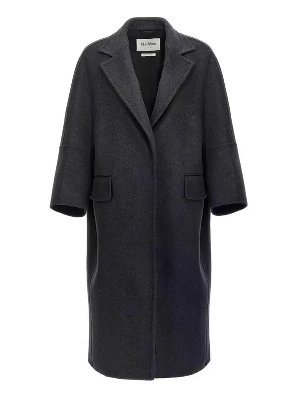 Max Mara Flap-pockets Coat - Grey