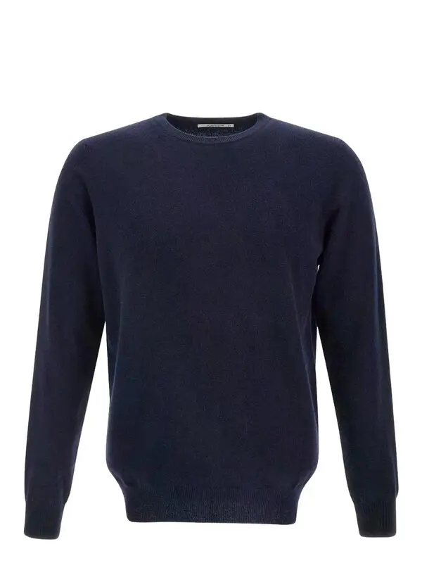 KANGRA Ribbed-cuff Cashmere Sweater - Blue