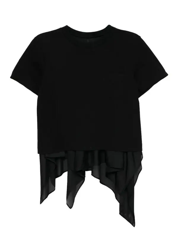 Sacai Layered Top - Black