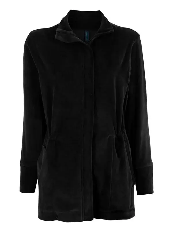 LYGIA & NANNY Plush Zip-up Jacket - Black