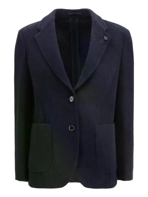LARDINI Single-breasted Blazer - Blue
