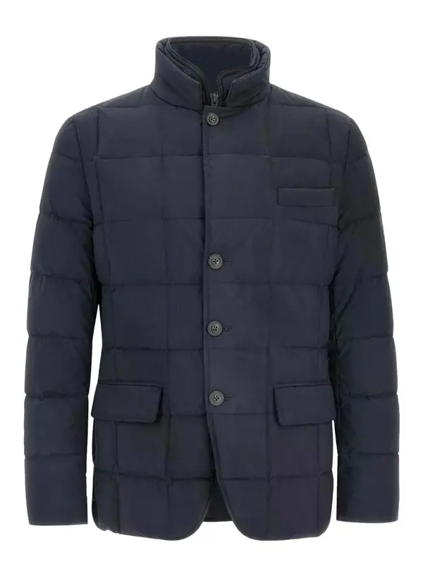 FAY Double Front Buttoned Down Jacket - Blue