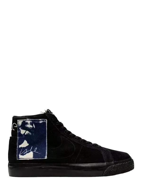 Nike X Isle Skateboards Sb Zoom Blazer Mid Sneakers - Black