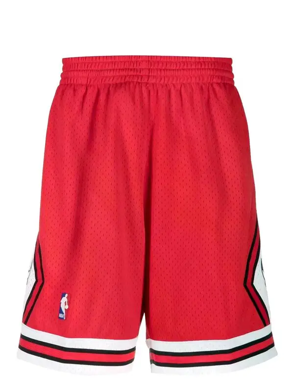 Mitchell & Ness Nba Chicago Bulls Track Shorts - Red