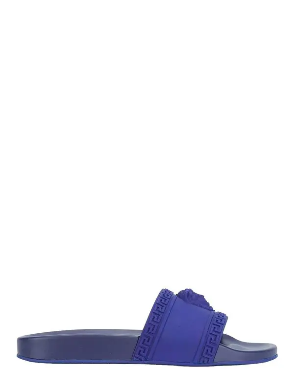 Versace Medusa Pool Slides - Blue