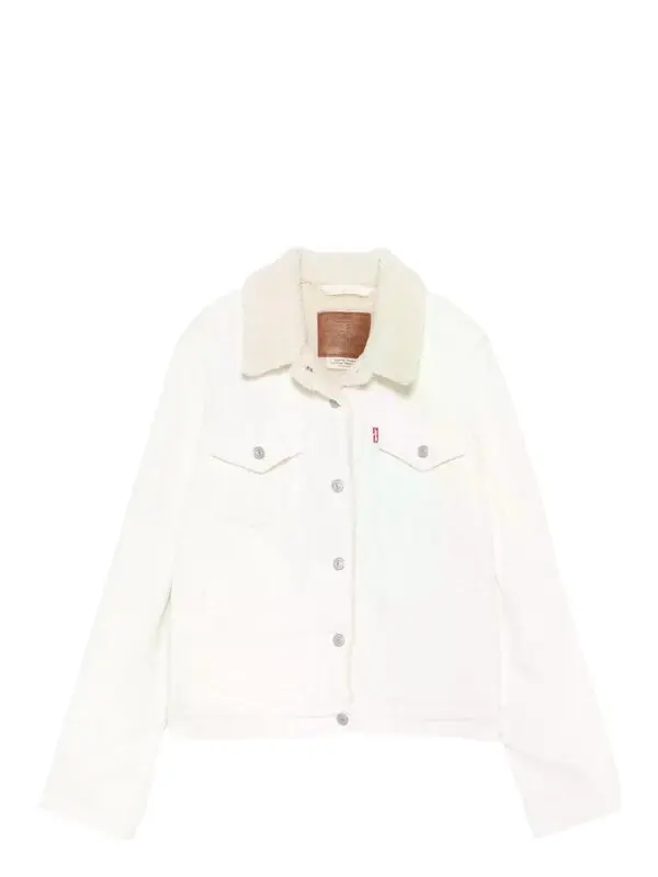 LEVI'S Sherpa-collar Corduroy Jacket - White