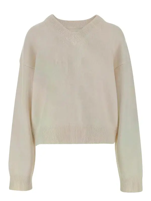 ARMARIUM V-neck Sweater - White
