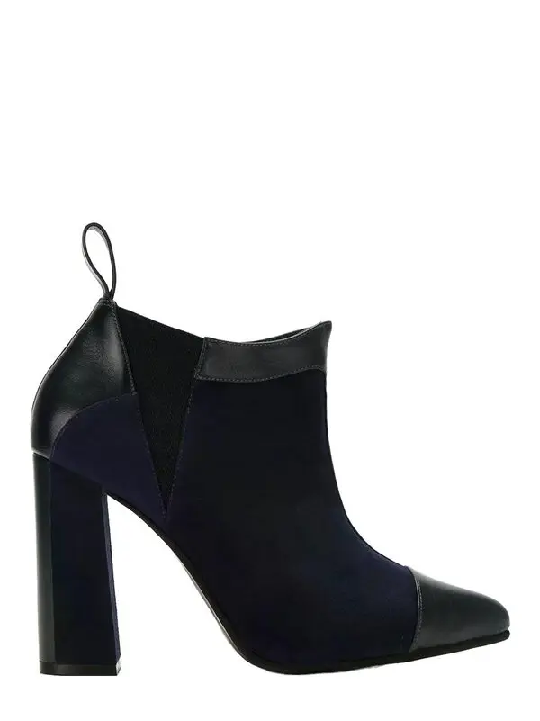 STUDIO CHOFAKIAN Panelled Suede Boots - Blue