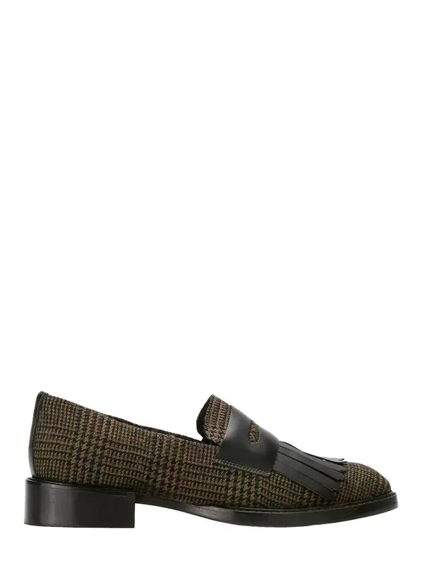 STUDIO CHOFAKIAN Fringed Loafers - Brown