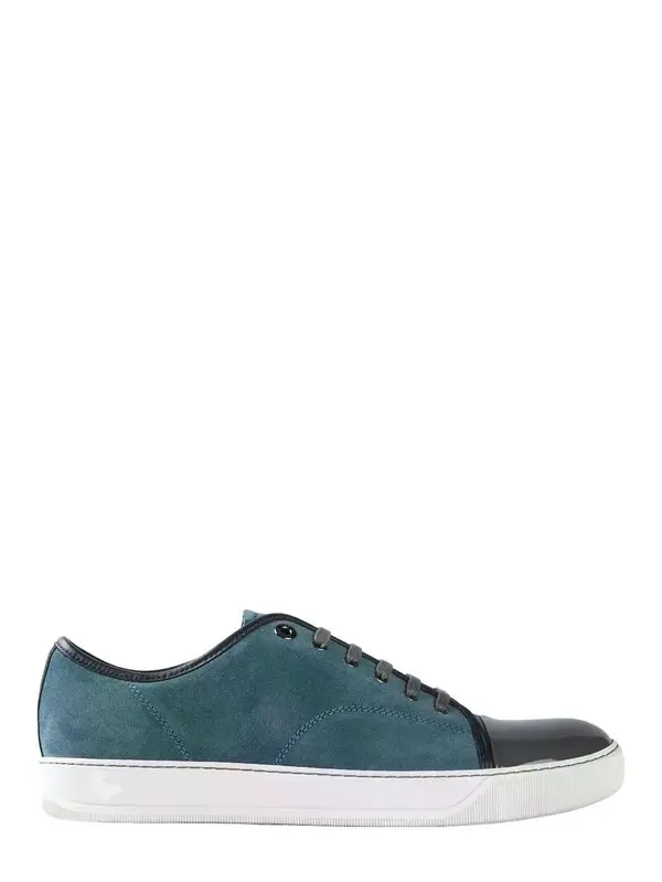 LANVIN Contrasted Toe Cap Sneakers - Blue