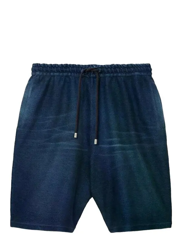 Loewe Logo-patch Shorts - Blue