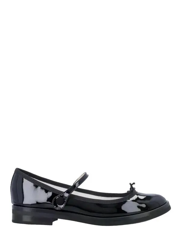 Repetto Patent-leather Bow Ballet Flats - Blue