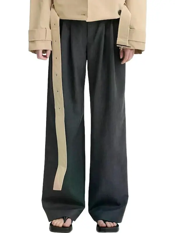 WON HUNDRED Pleated Trousers - Grey