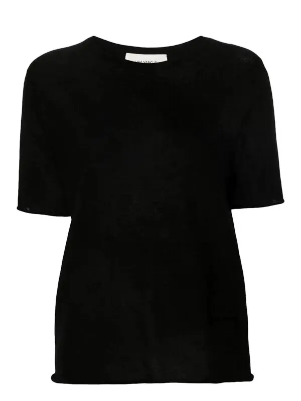 LISA YANG Ari Cashmere T-shirt - Black