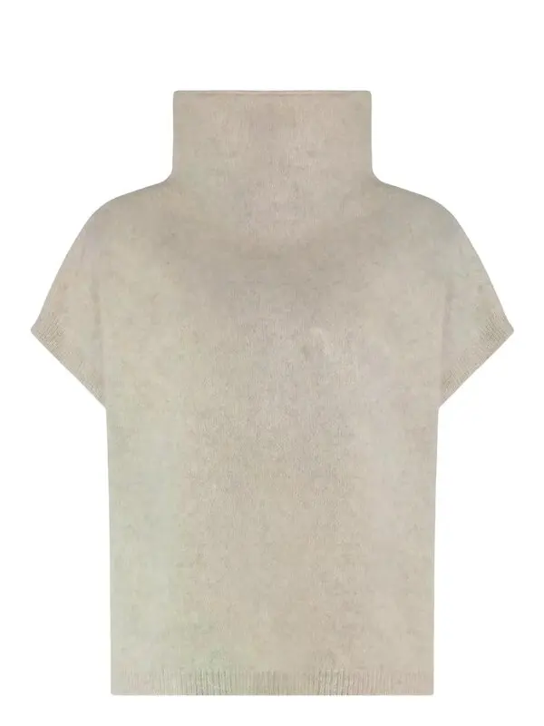 P.a.r.o.s.h Ribbed High-neck Wool Sweater - Neutrals