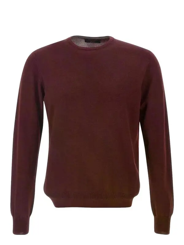 GRAN SASSO Wool Crew-neck Sweater - Red