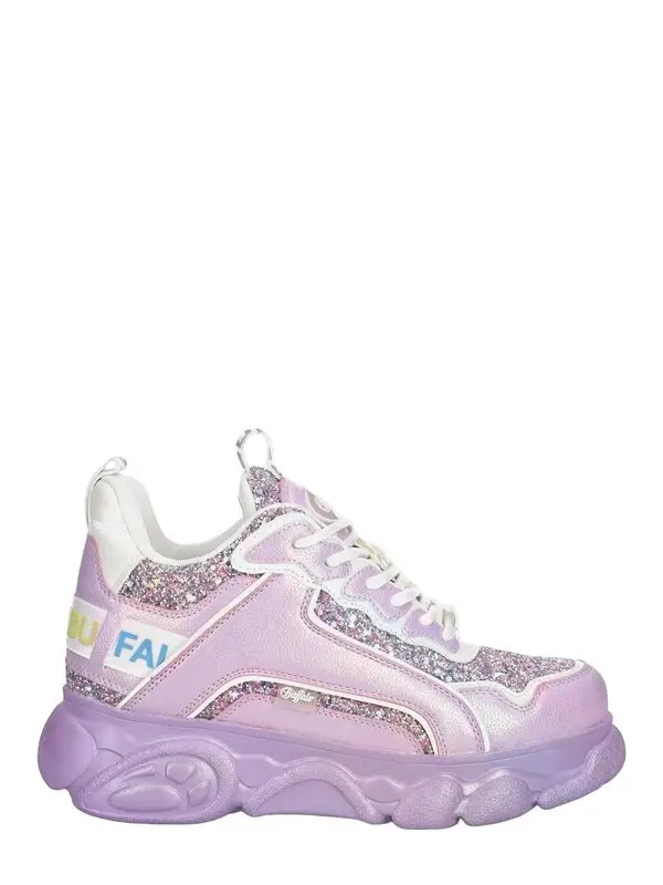 BUFFALO Chai Glitter Platform Sneakers - Purple