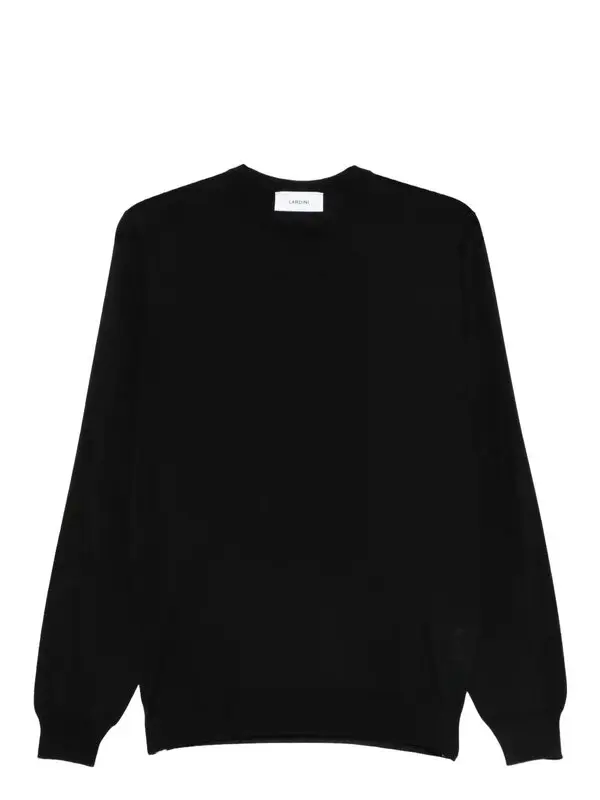 LARDINI Virgin Wool Sweater - Black