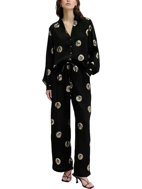 NEVER FULLY DRESSED Button-down Shirt - Black