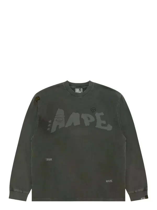 AAPE BY *A BATHING APE Aape-logo Long-sleeve T-shirt - Green