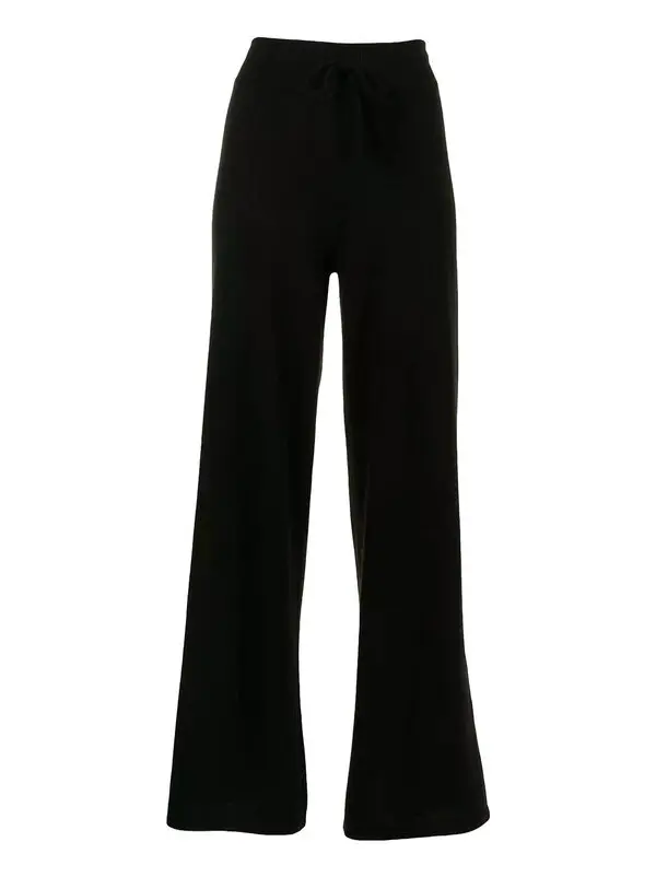 LISA YANG Wide-leg Cashmere Trousers - Black