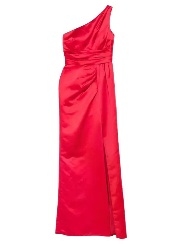 Nicole Miller One-shoulder Satin Dress - Pink