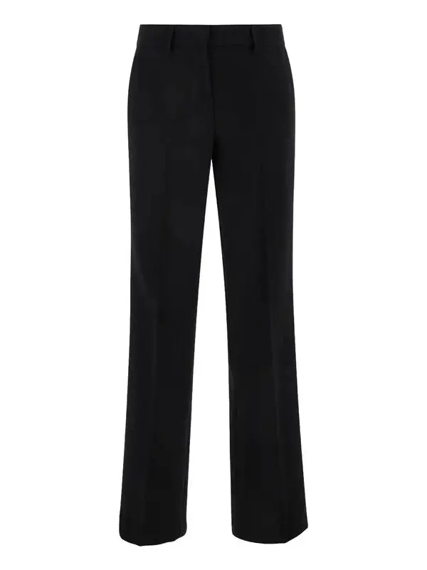 F.IT Front-pockets Trousers - Black