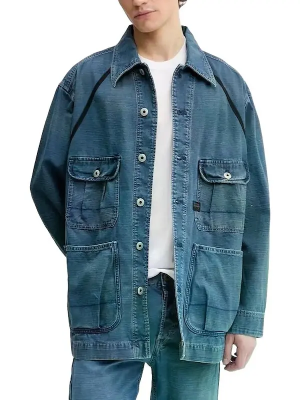 G-star Raw Pocket-detail Denim Trucker Jacket - Blue