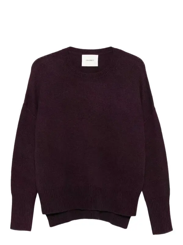 LISA YANG Round-neck Cashmere Sweater - Purple