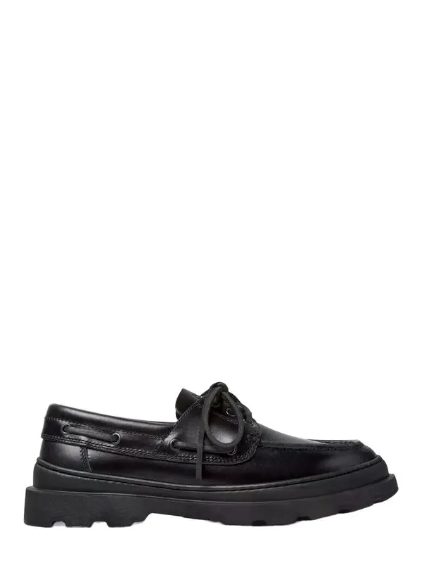 Camper Brutus Leather Lace-up Loafers - Black