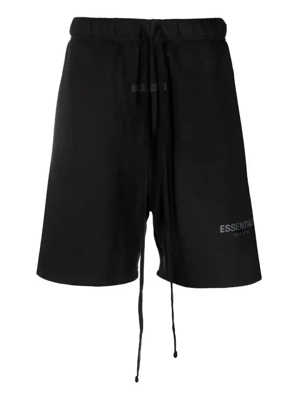Fear Of God Logo-print Track Shorts - Black