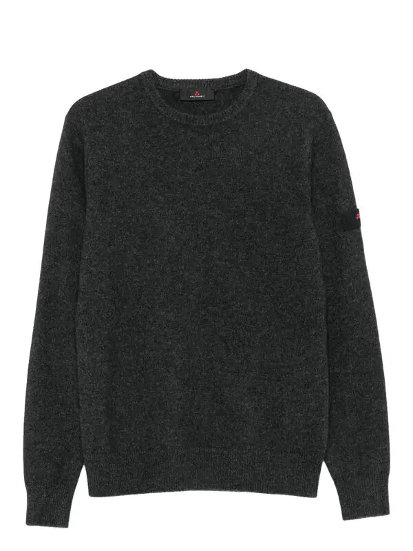 Peuterey Patch-logo Crew-neck Sweater - Grey