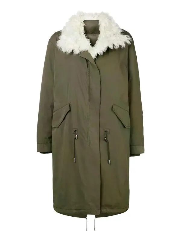 YVES SALOMON Padded Military Parka - Green