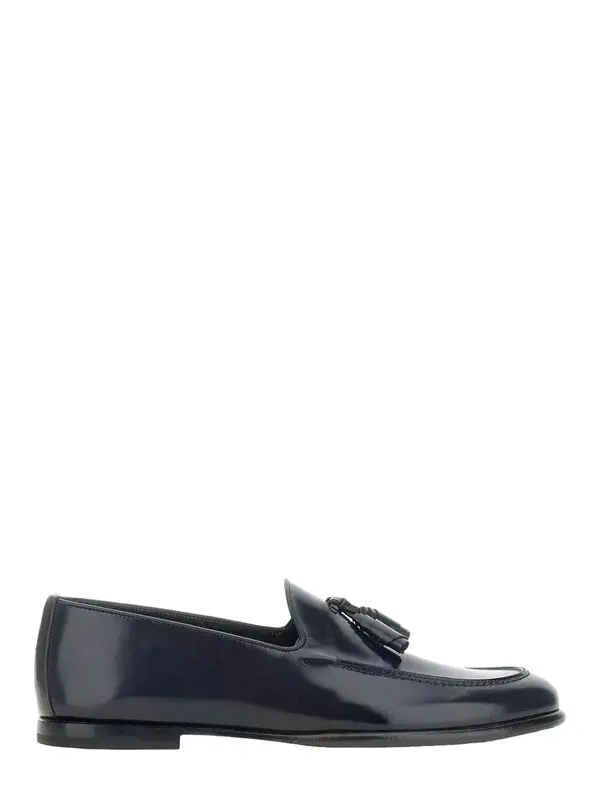 BARRETT Tassel Leather Loafers - Blue