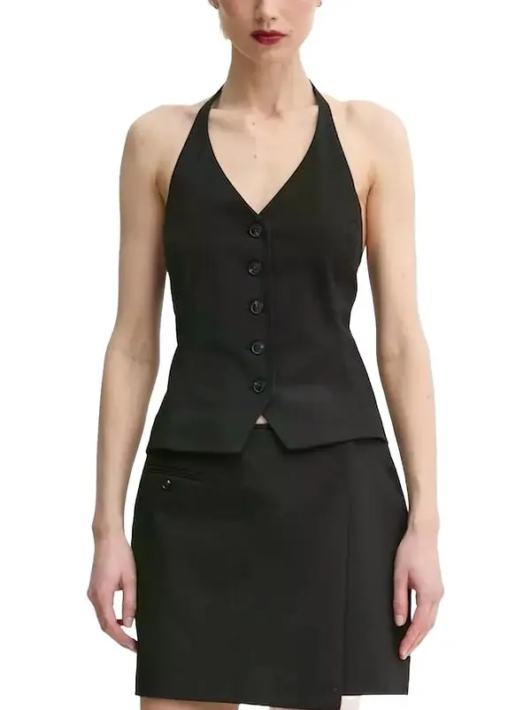 SAMSOE SAMSOE Saneem Halter-neck Top - Black