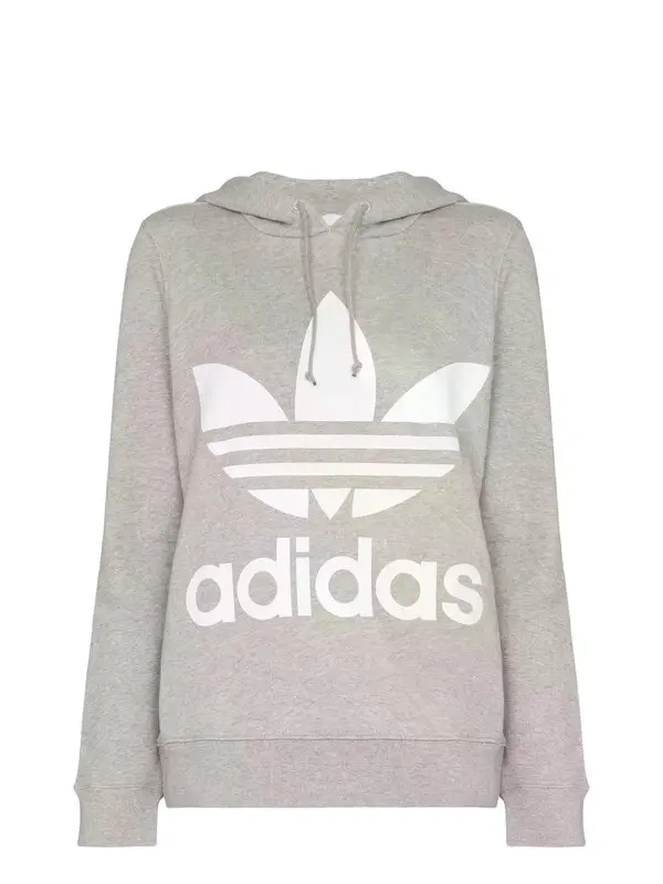 Adidas Trefoil Logo Hoodie - Grey