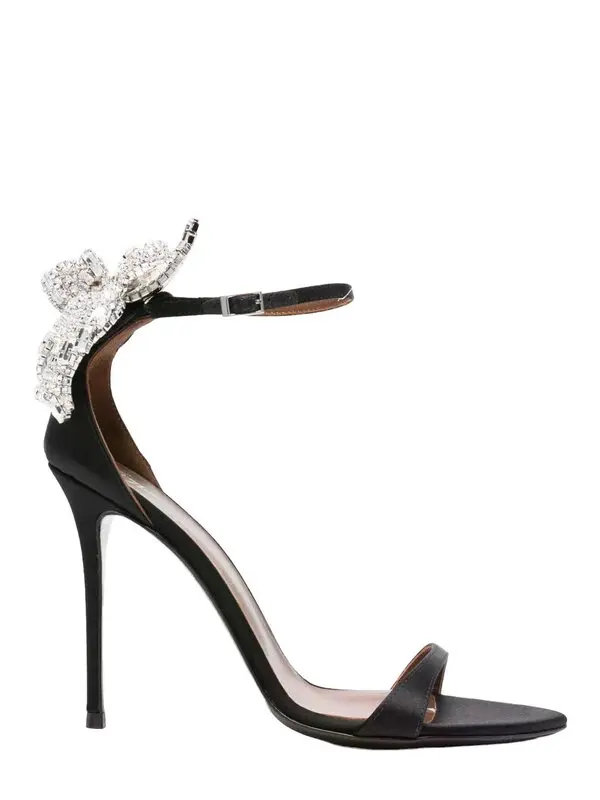 GIUSEPPE ZANOTTI 100mm Embellished Heeled Sandals - Black