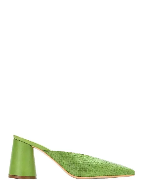 STUDIO CHOFAKIAN Leather Mules - Green