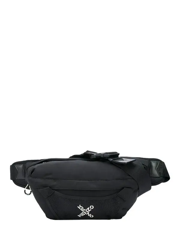 Kenzo Logo Print Belt Bag - Black